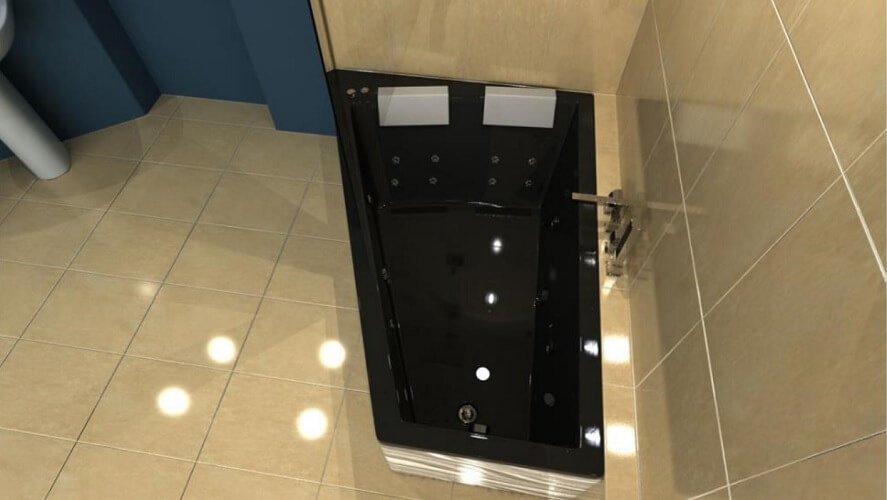 אמבטיה אקרילית זוגית 130*170 ס"מ MTI-29 - שרון קרמיקה